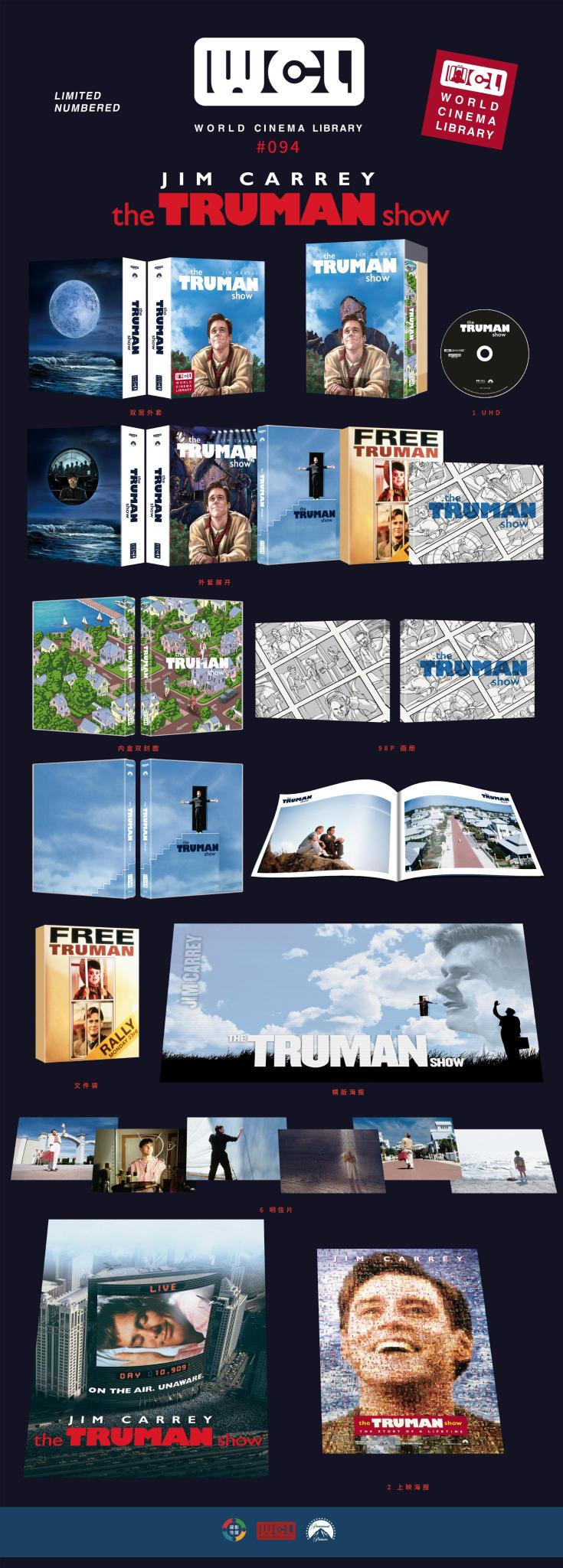 The Truman Show 4K UHD World Cinema Library WCL#094 Édition Limitée ...