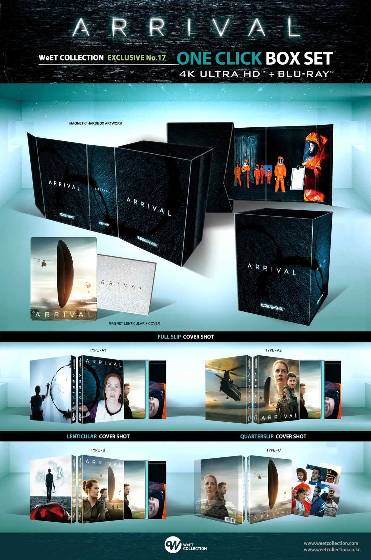 Arrival 4K Blu-ray Steelbook WeET Collection Exclusive #17 One Click B ...
